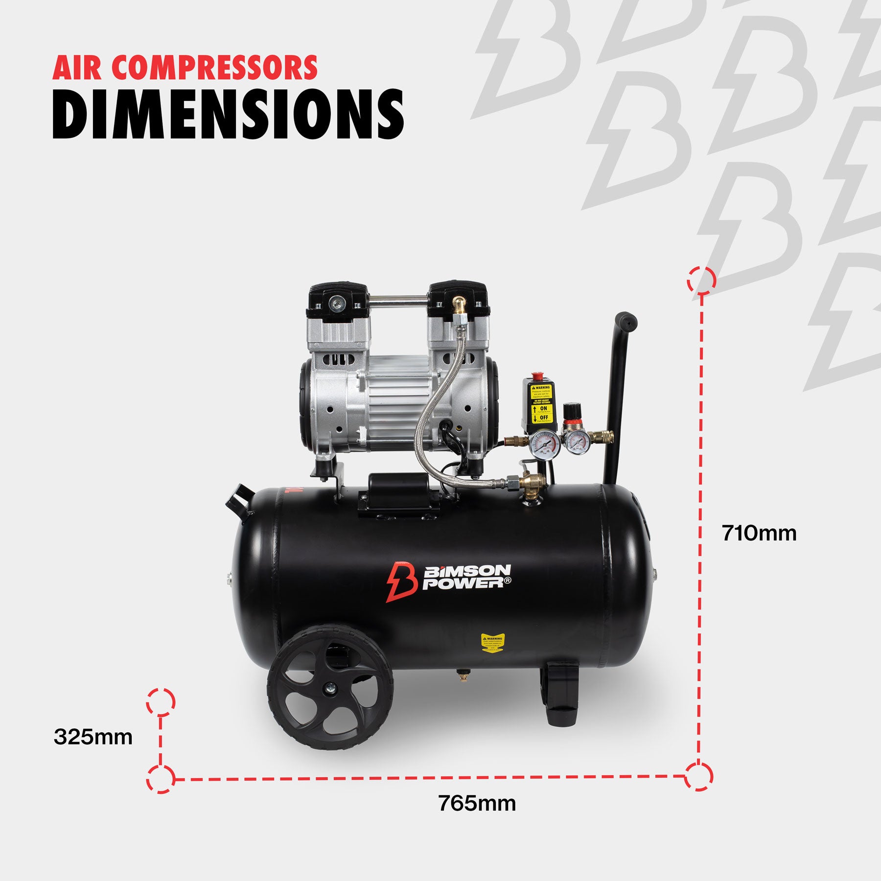 Bimson Power 50L Oil-Free Air Compressor | Bimson Power