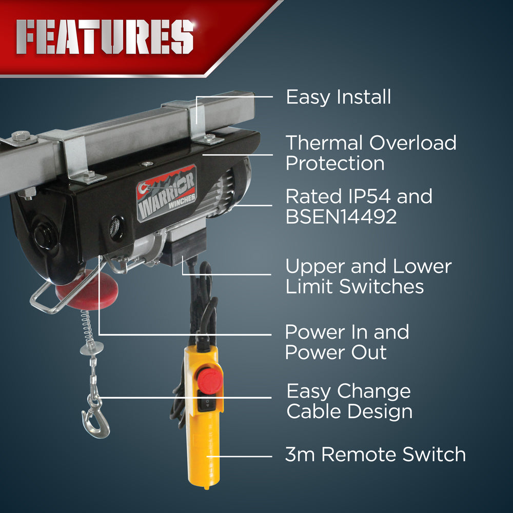 Warrior 250kg Electric Hoist | Bimson Power